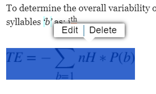 How to edit an equation?